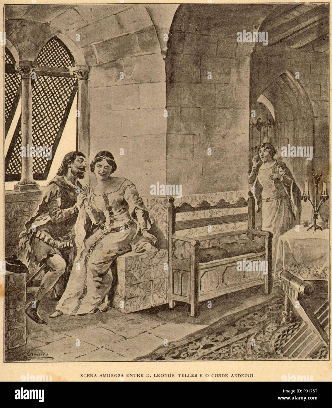 2 Cena amorosa entre D. Leonor Teles e o Conde Andeiro - História de ...