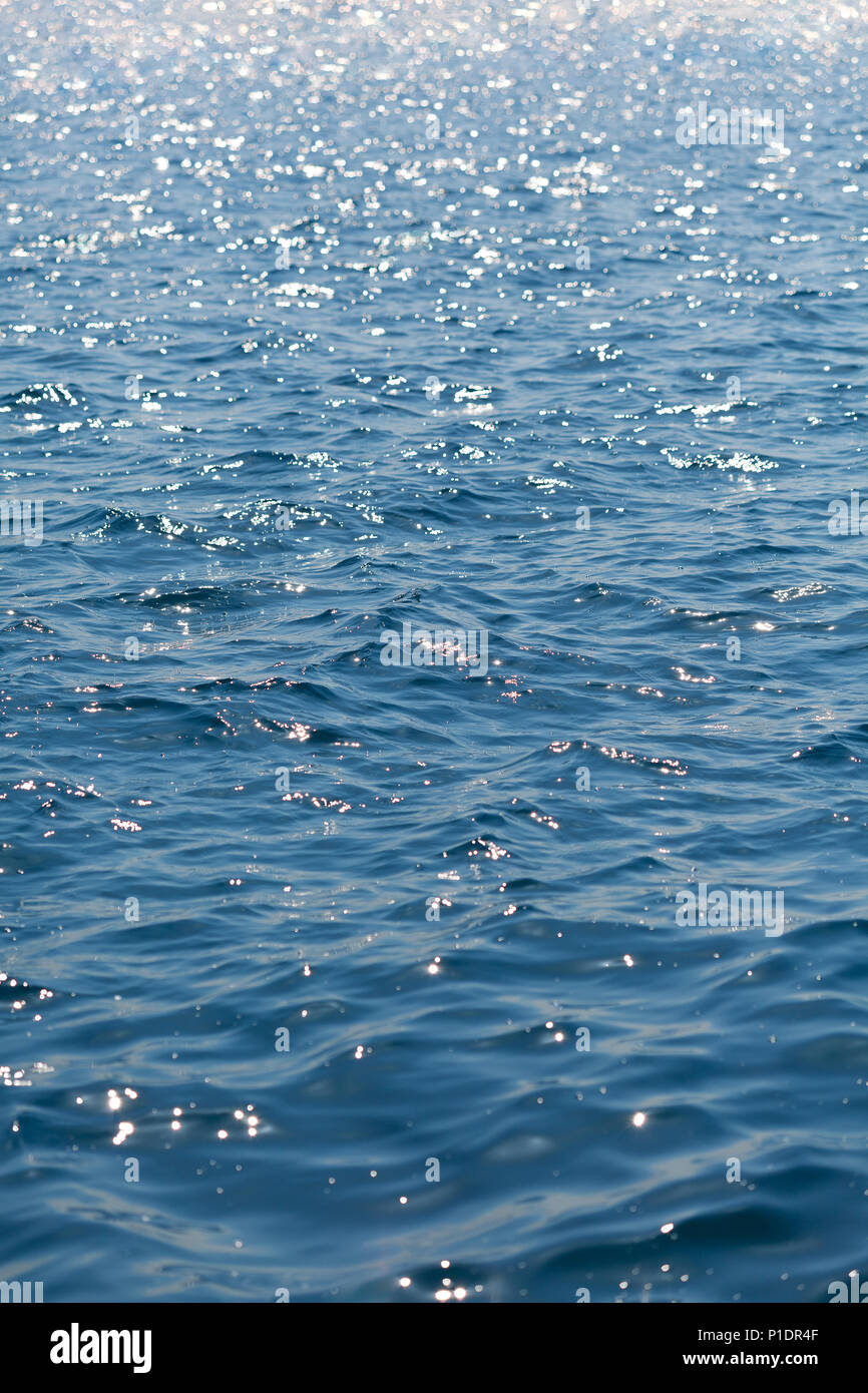 Mare texture, la profondità di campo Foto stock - Alamy