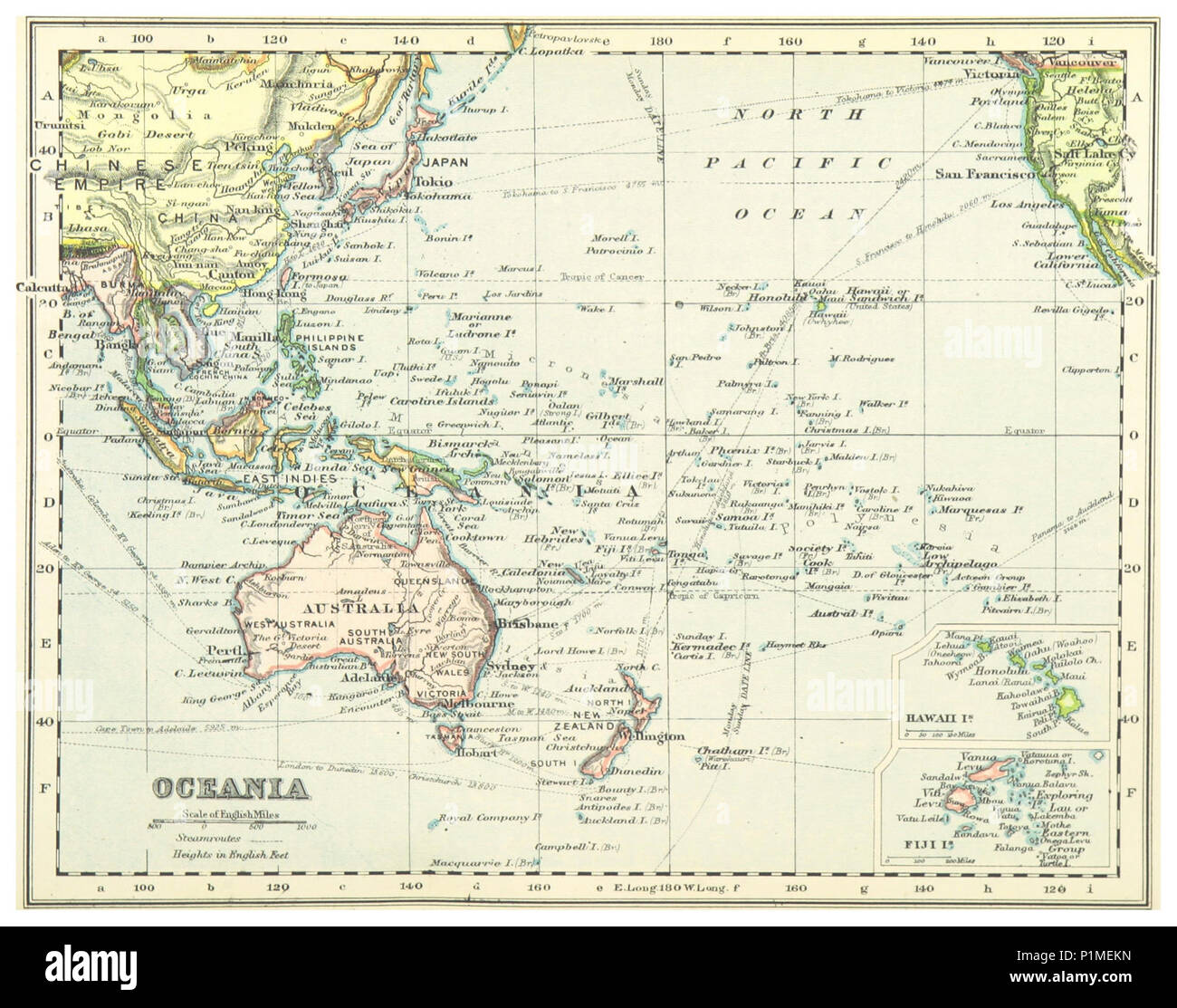 Mappa dell' oceania immagini e fotografie stock ad alta risoluzione - Alamy