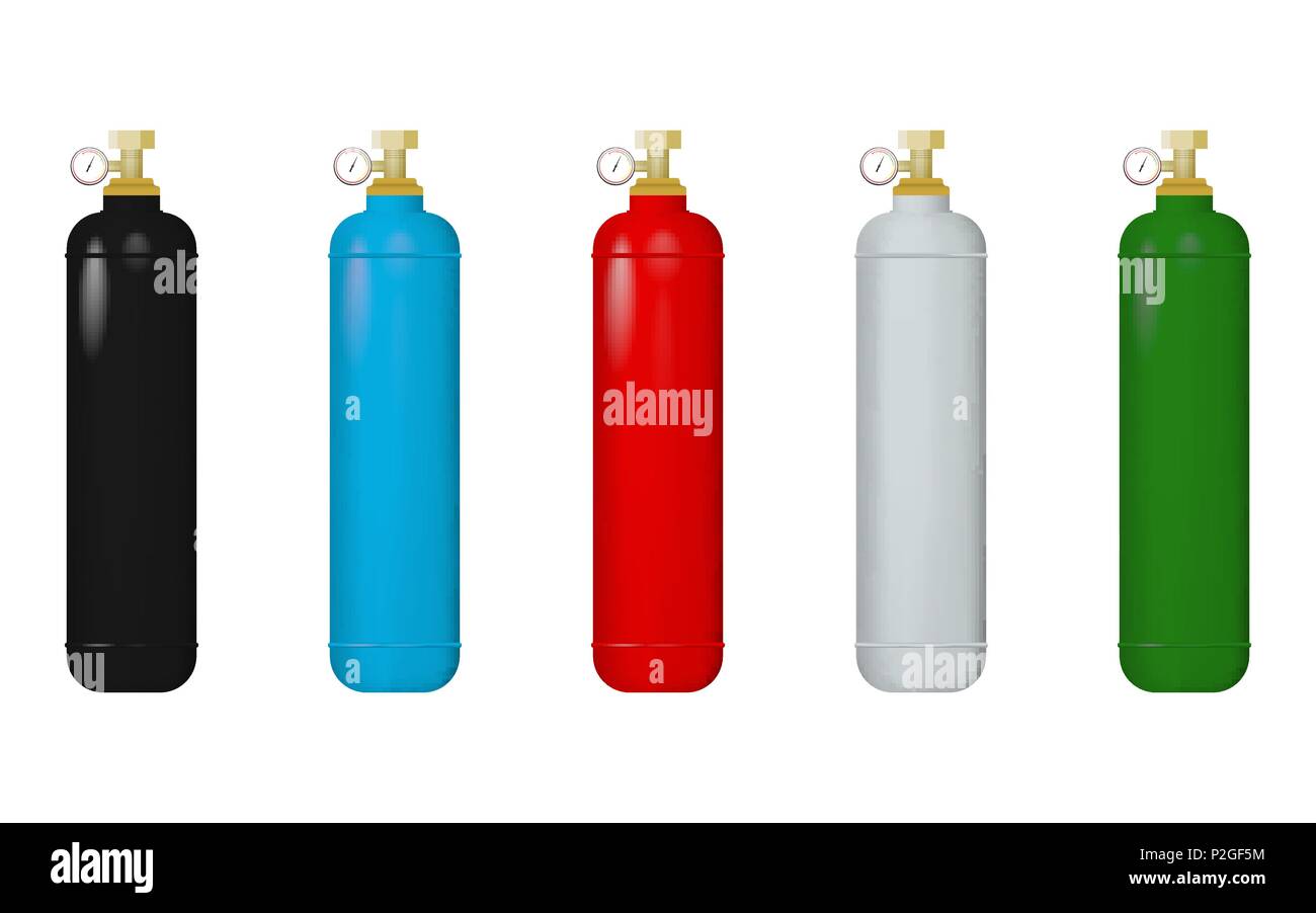 Bombola del gas delle bombole per gas Immagini Vettoriali Stock - Alamy