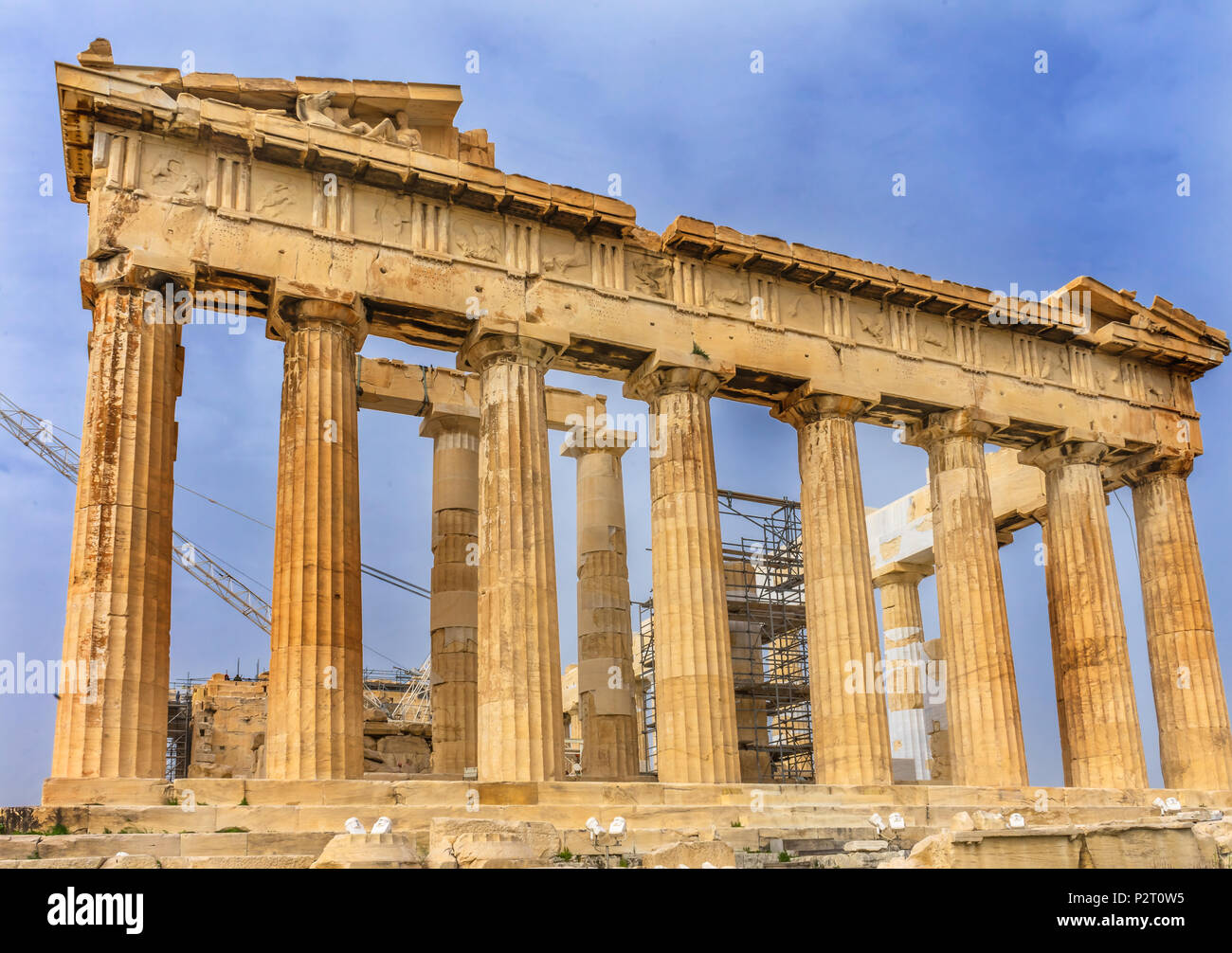 Parthenon Acropoli di Atene in Grecia. Il Partenone è il tempio di ...