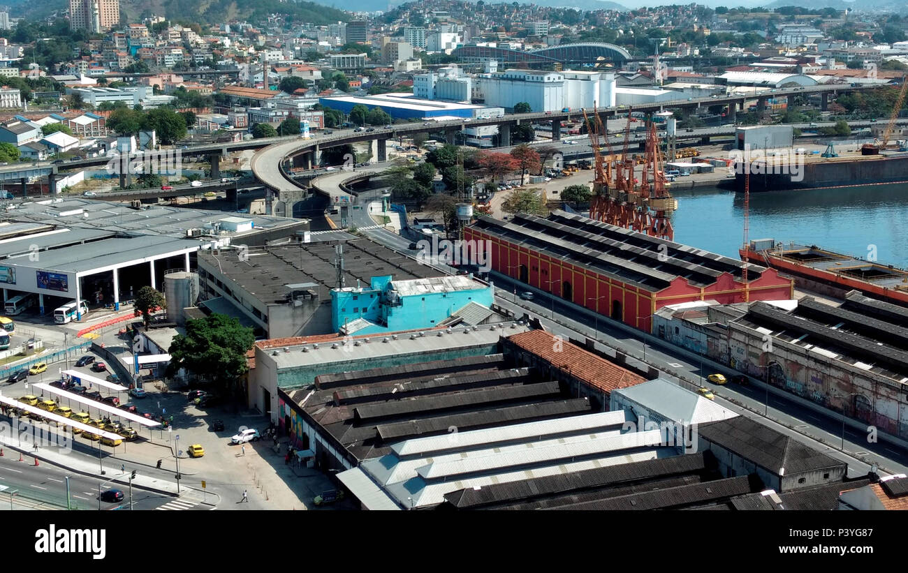 Fotos aéreas da região do Porto Maravilha, na região central da Cidade ...