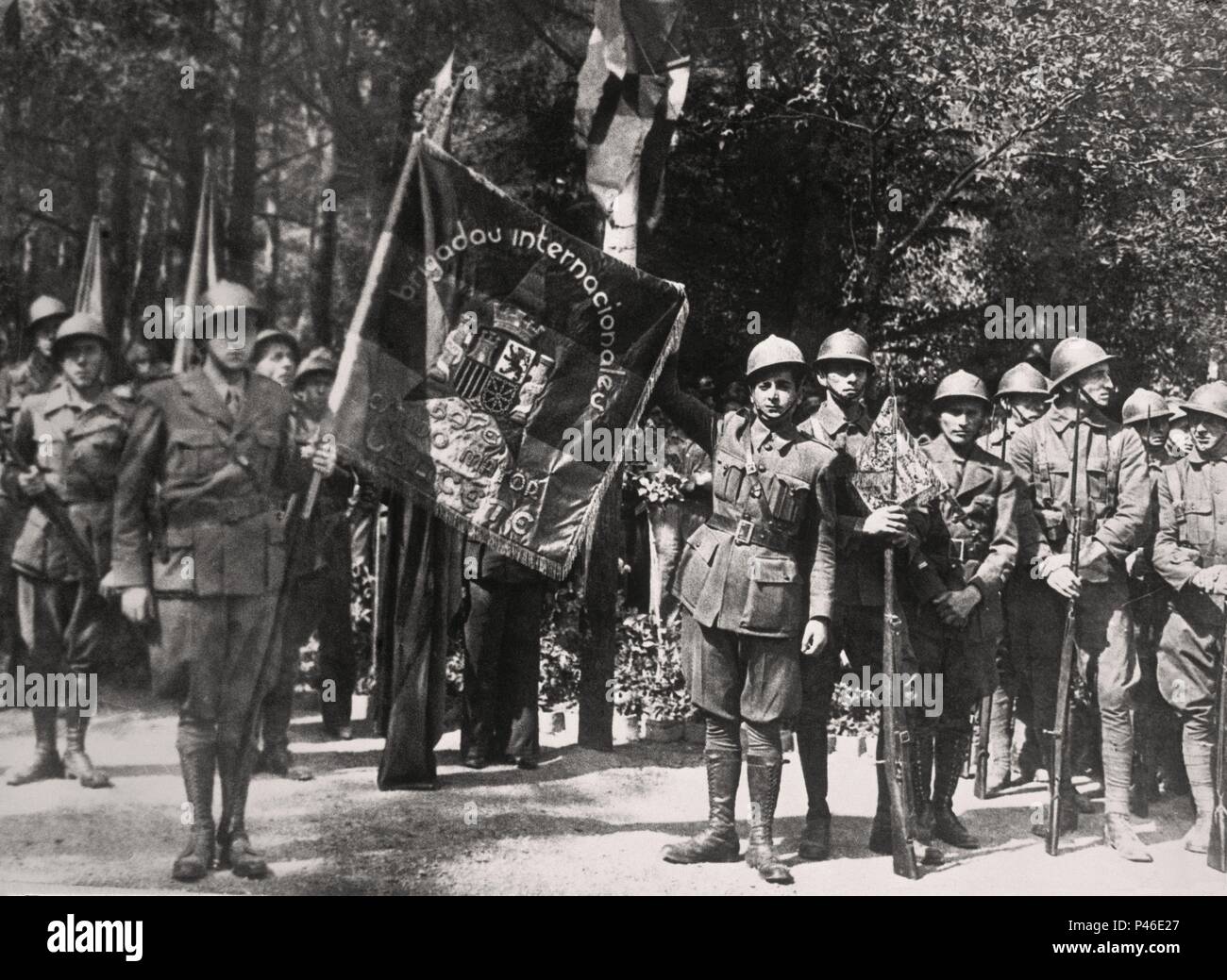 Guerra civile spagnola (1936-1939). I soldati della brigata ...
