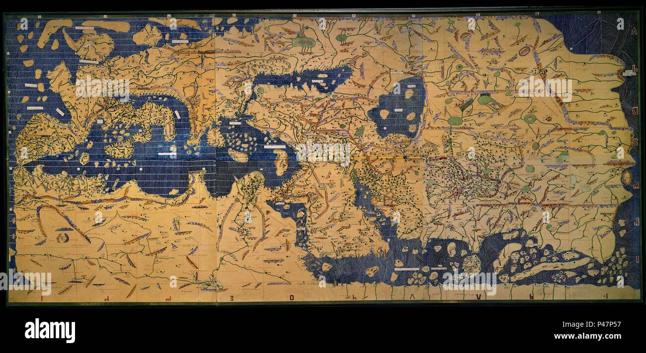 Al idrisi world map immagini e fotografie stock ad alta risoluzione - Alamy