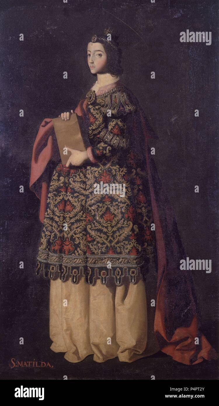 SANTA Matilde - siglo XVII - BARROCO ESPAÑOL. Autore: Francisco de ...