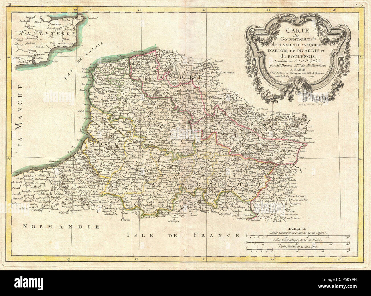 Bonne mappa di piccardia immagini e fotografie stock ad alta ...