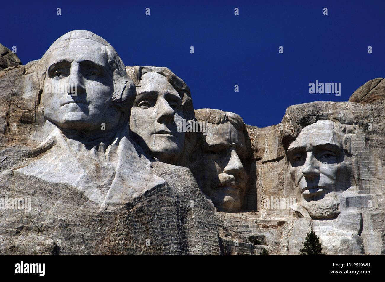 ESTADOS UNIDOS. Il monte Rushmore (Monte Rushmore). Vista de las ...