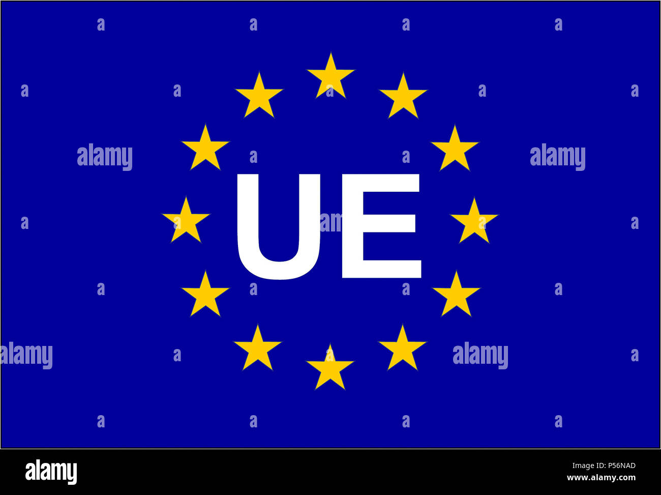 Bandiera dell'Unione europea ans simbolo UE Foto & Immagine Stock ...
