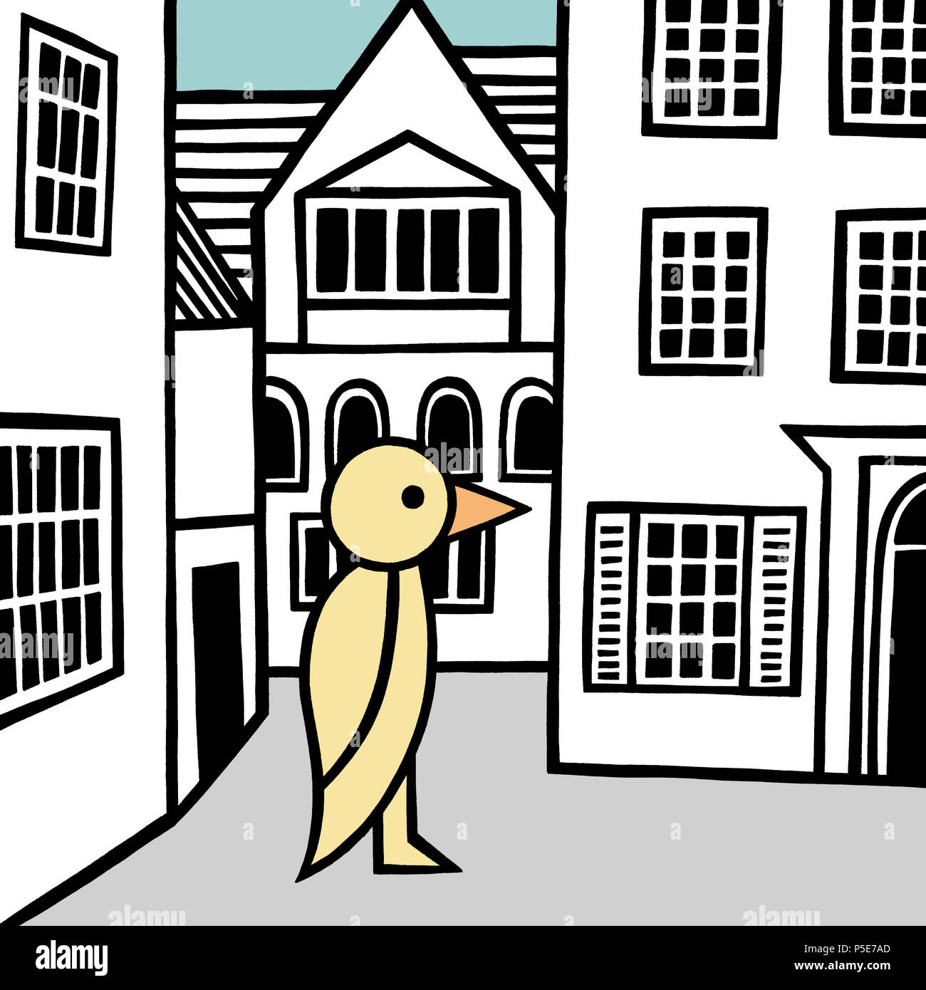 Hand drawn duck immagini e fotografie stock ad alta risoluzione - Alamy