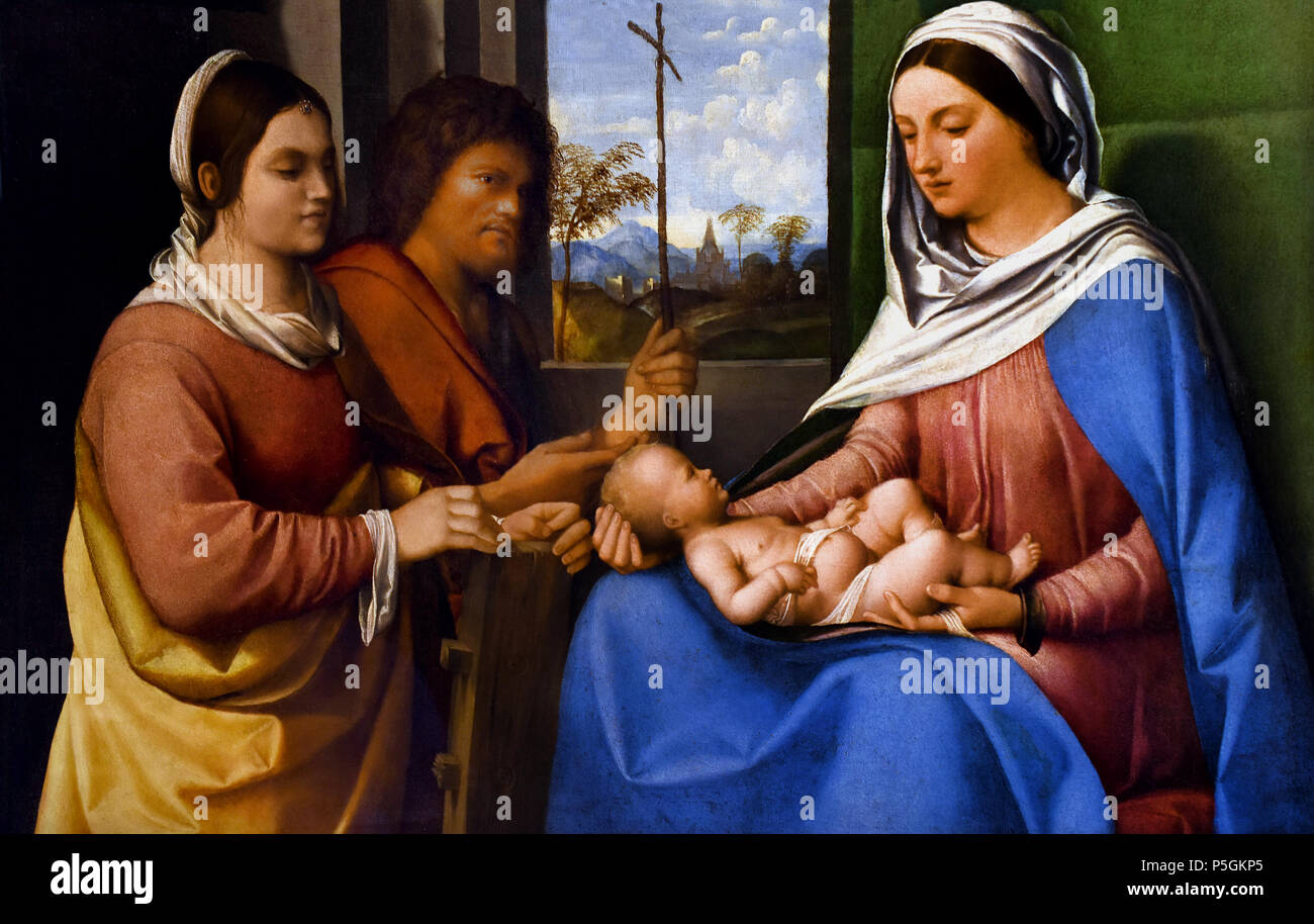 Sacra conversazione: Madonna col Bambino e i Santi Giovanni Battista e ...