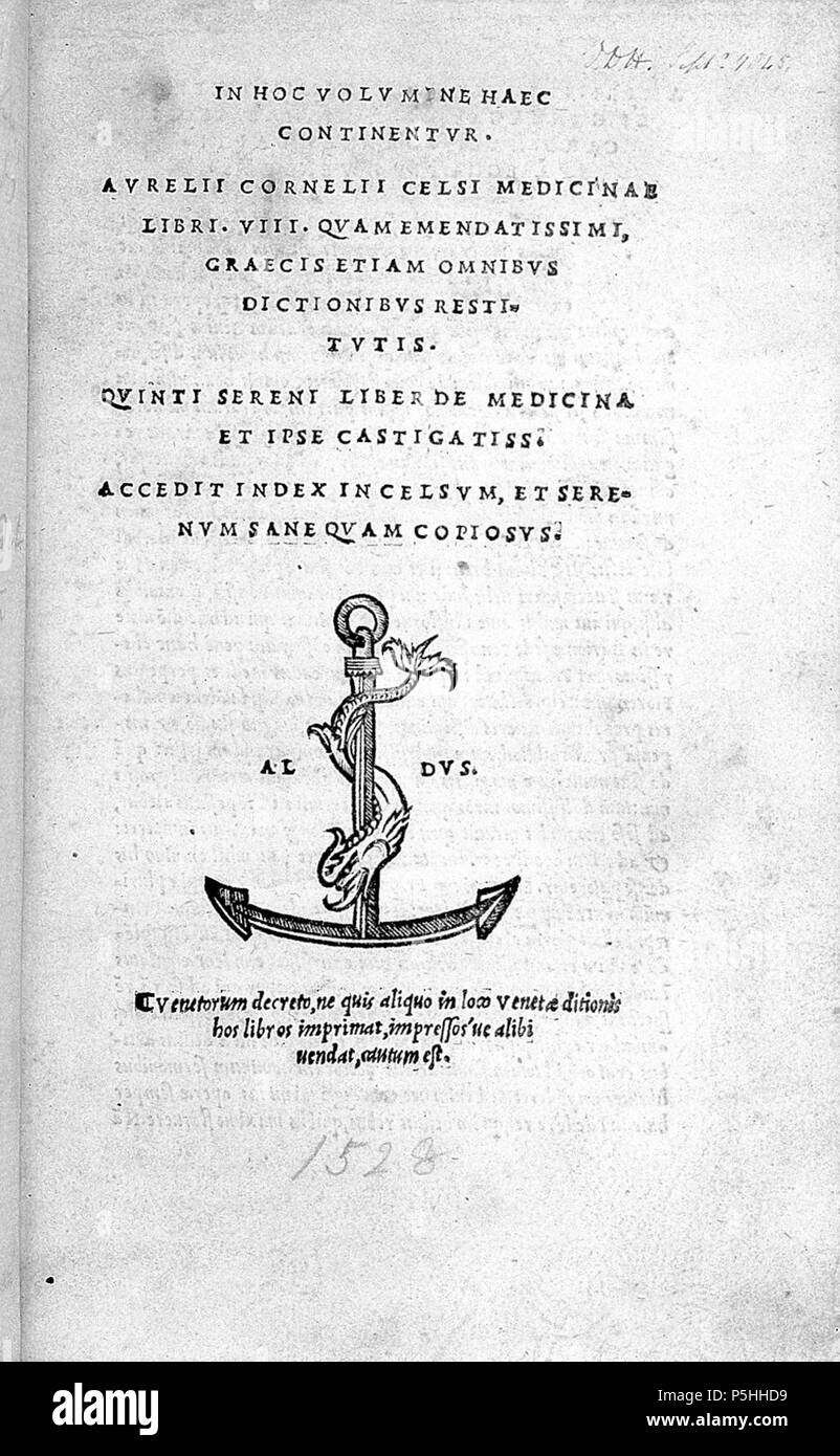 Aulus cornelius celsus immagini e fotografie stock ad alta risoluzione ...