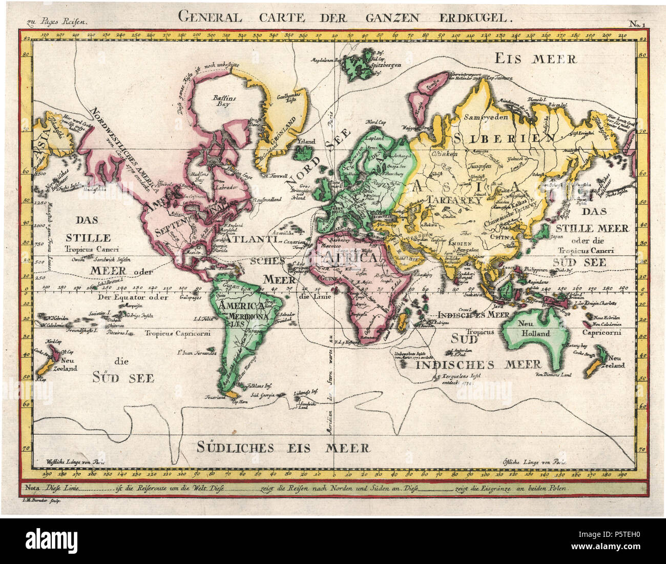 Mappa Del Mondo Tedesca C/GEOGRAFICA GERMANIA LINGUA TEDESCA