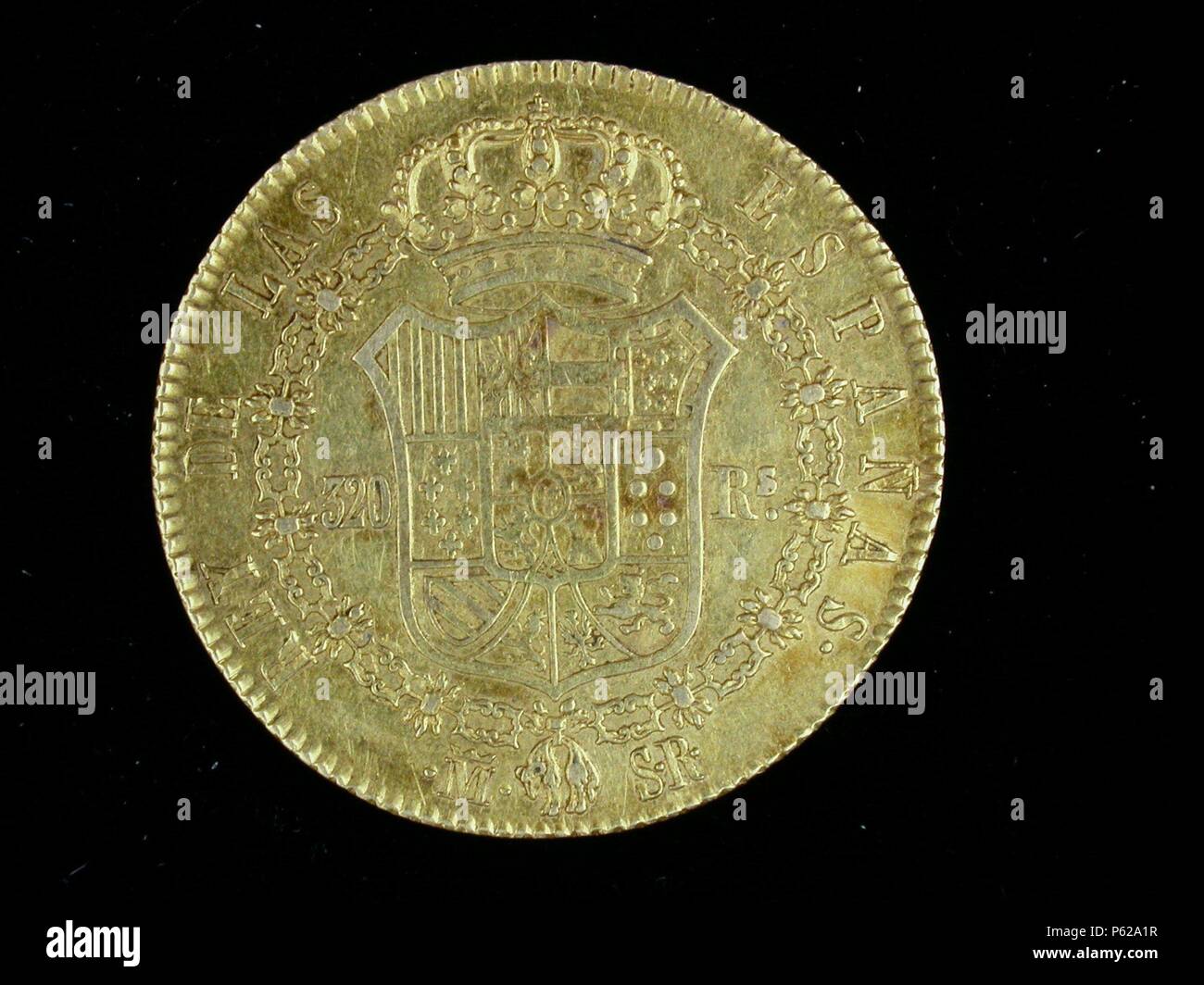 NUMISMATICA. MONEDA MODERNA. ONZA DE TRESCIENTOS VEINTE REALES DE ...