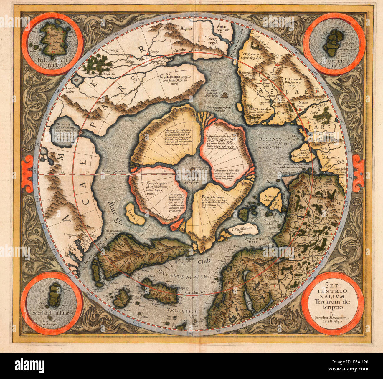 Mappa dell'emisfero settentrionale immagini e fotografie stock ad alta ...