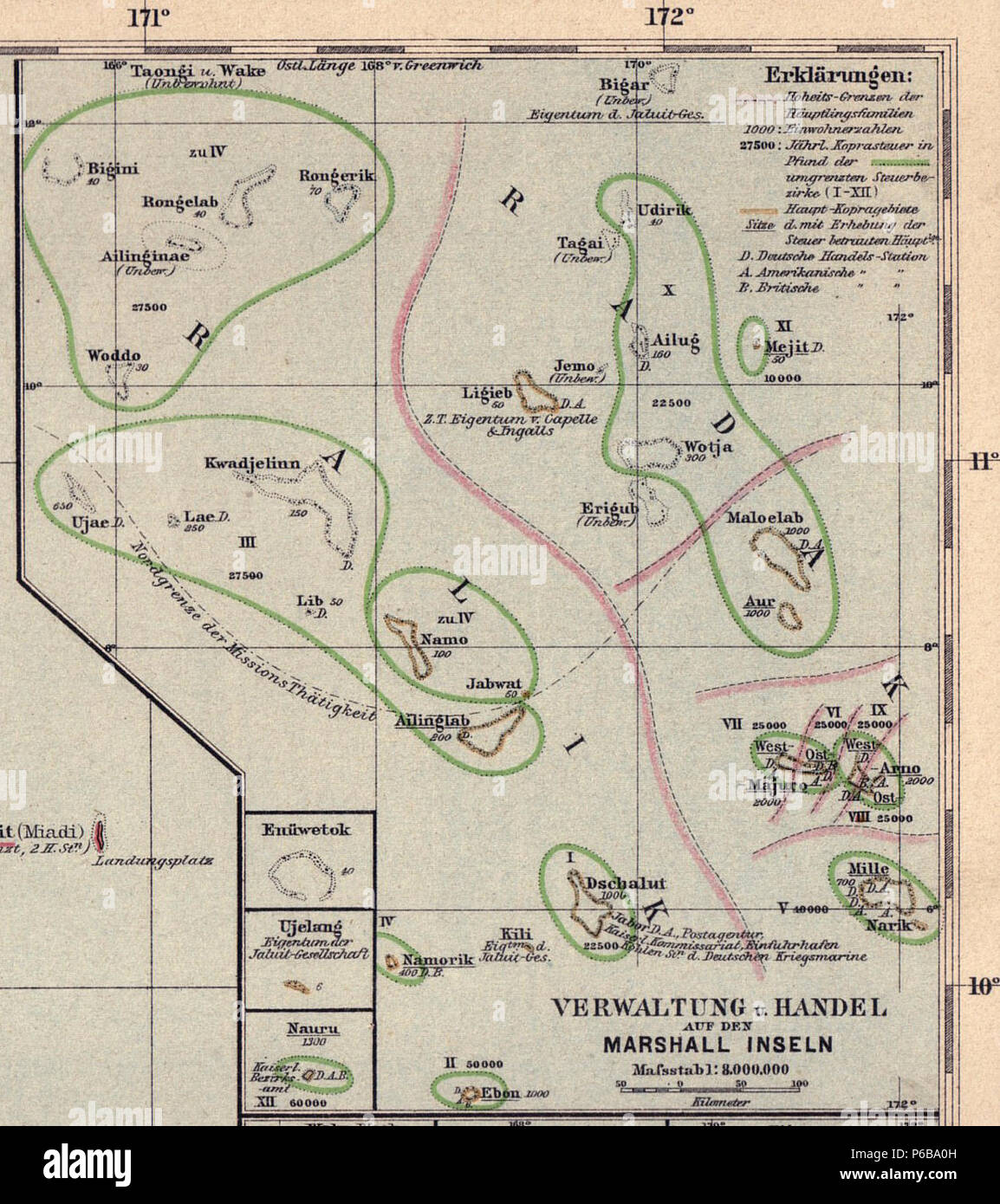 Mappa delle isole marshall immagini e fotografie stock ad alta ...
