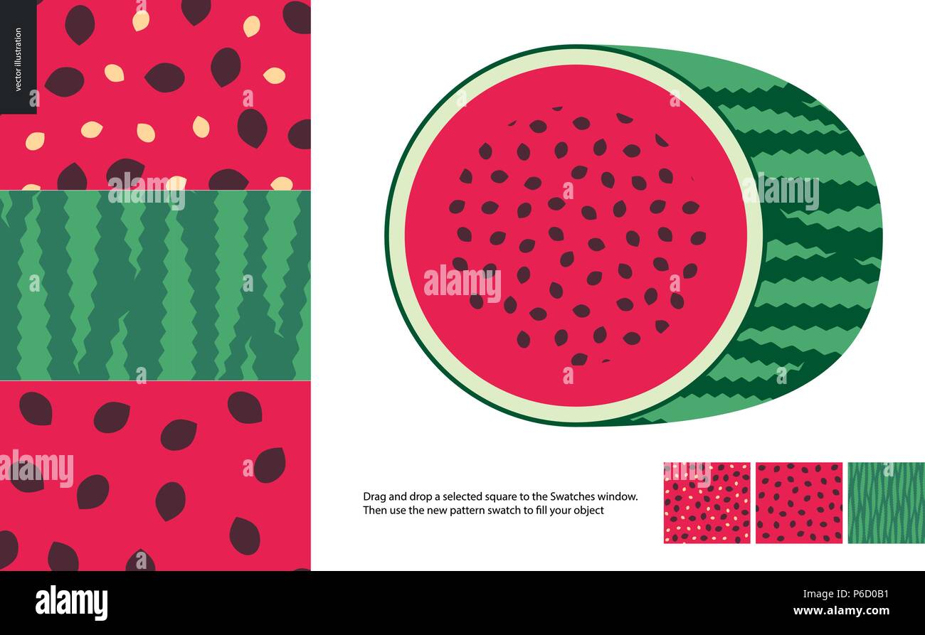 I modelli alimentari, estate - frutta, anguria texture, melon ...