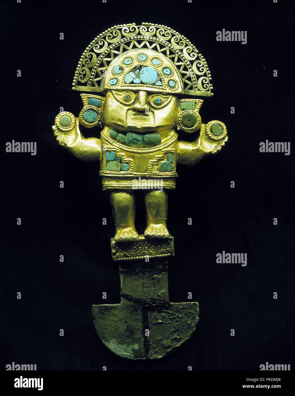 ARTE PRECOLOMBINO. Il Perù. ' TUMI DE ORO Y TURQUESAS DE TIPO ...