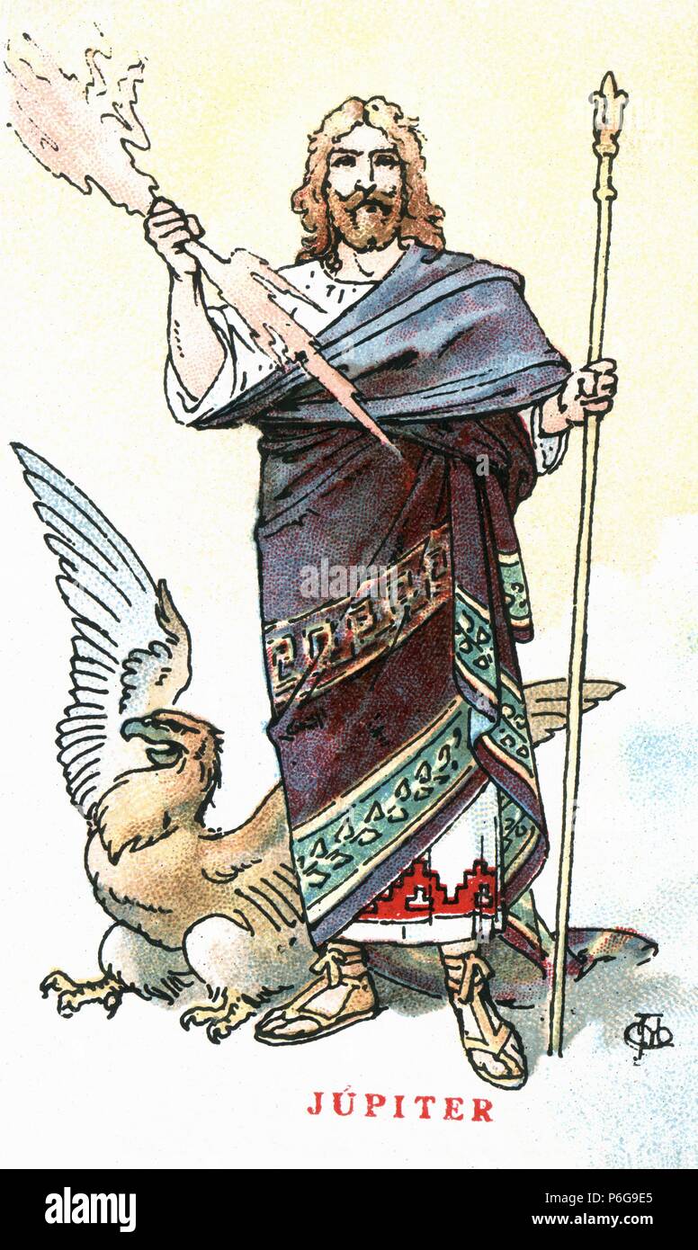 Mitología. Júpiter, dios principal de la mitología romana, según los ...