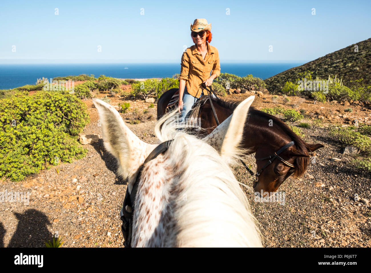 Signora Capelli Rossi Immagini e Fotos Stock - Alamy