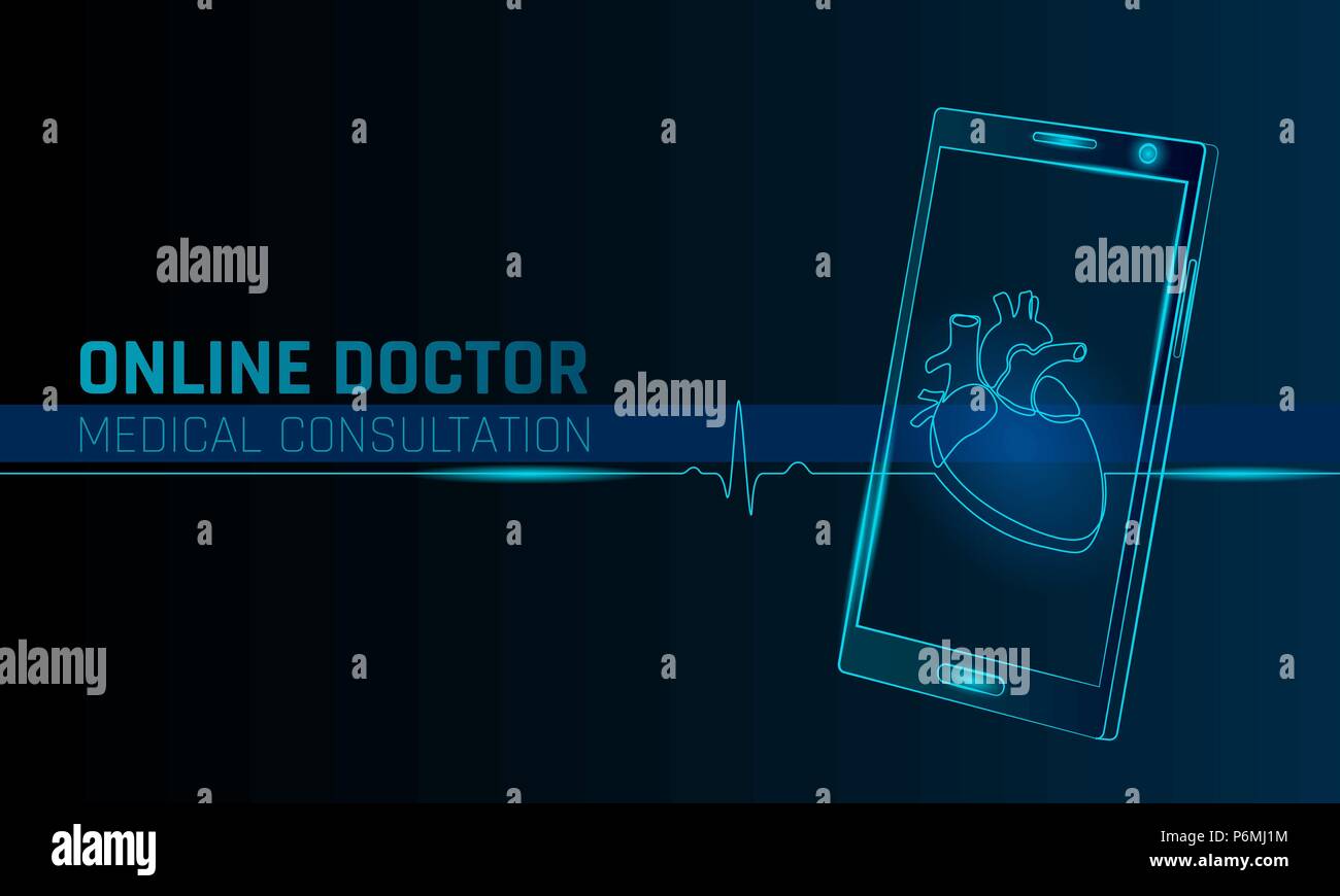 Linea del cuore Immagini Vettoriali Stock - Alamy