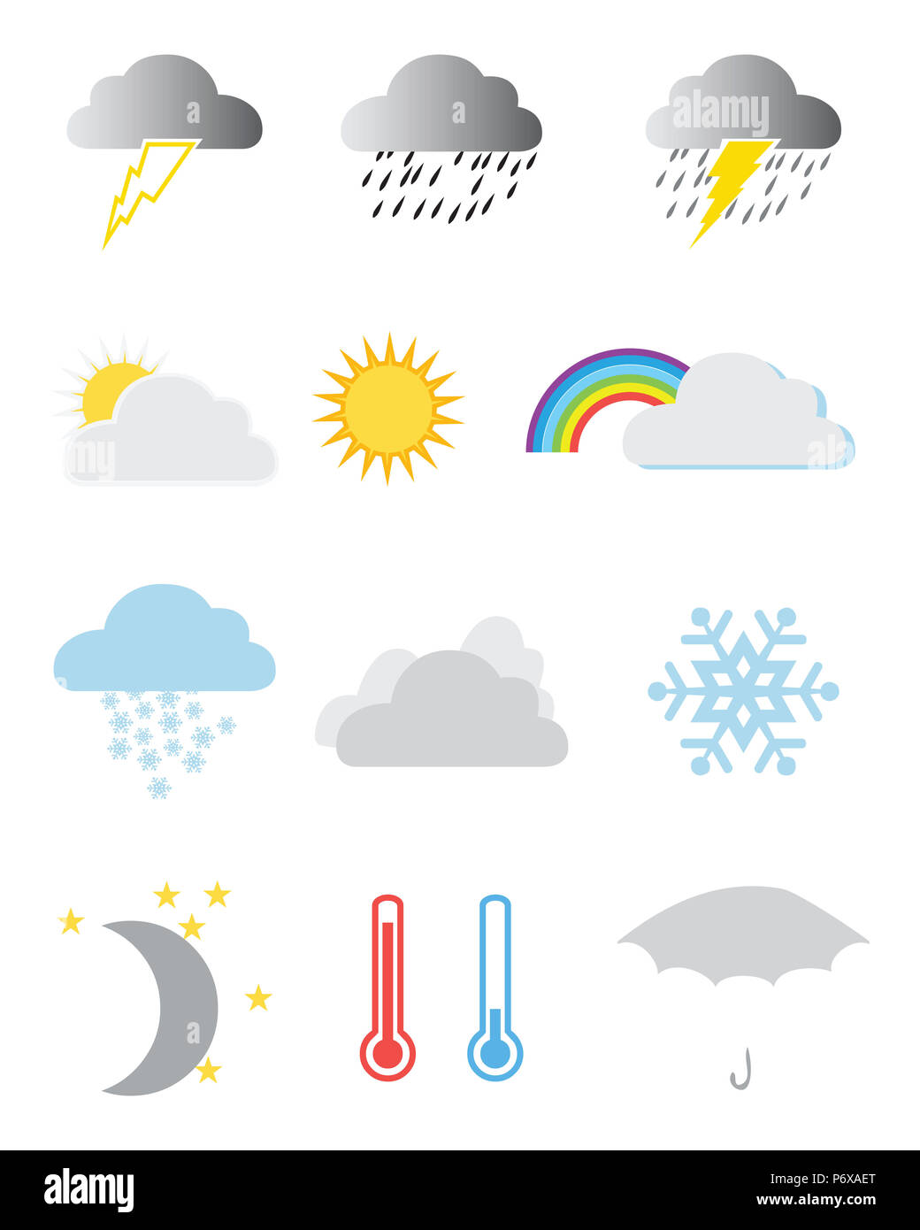 Meteo icone immagini e fotografie stock ad alta risoluzione - Alamy
