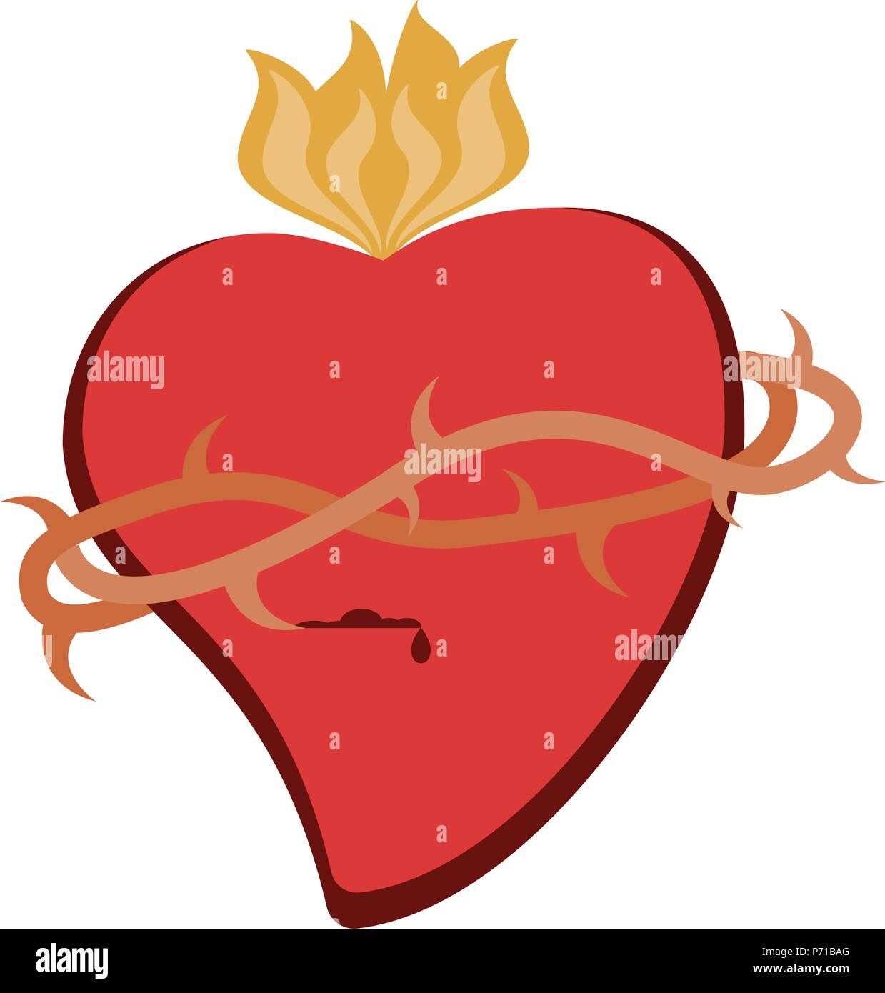 Cuore sacro Immagini Vettoriali Stock - Alamy