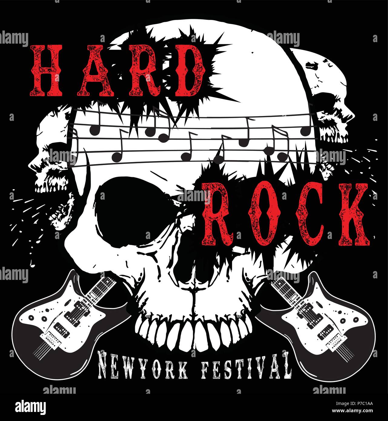 Musica hardrock Immagini Vettoriali Stock - Alamy