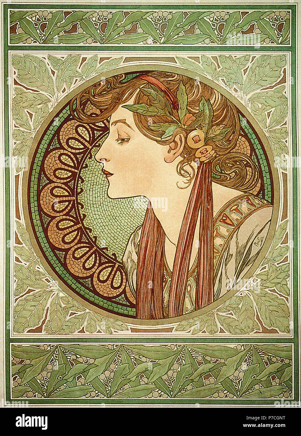 Alphonse mucha art nouveau immagini e fotografie stock ad alta ...