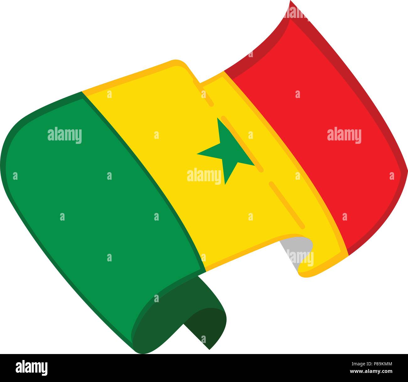 Bandiera del senegal Immagini Vettoriali Stock - Alamy