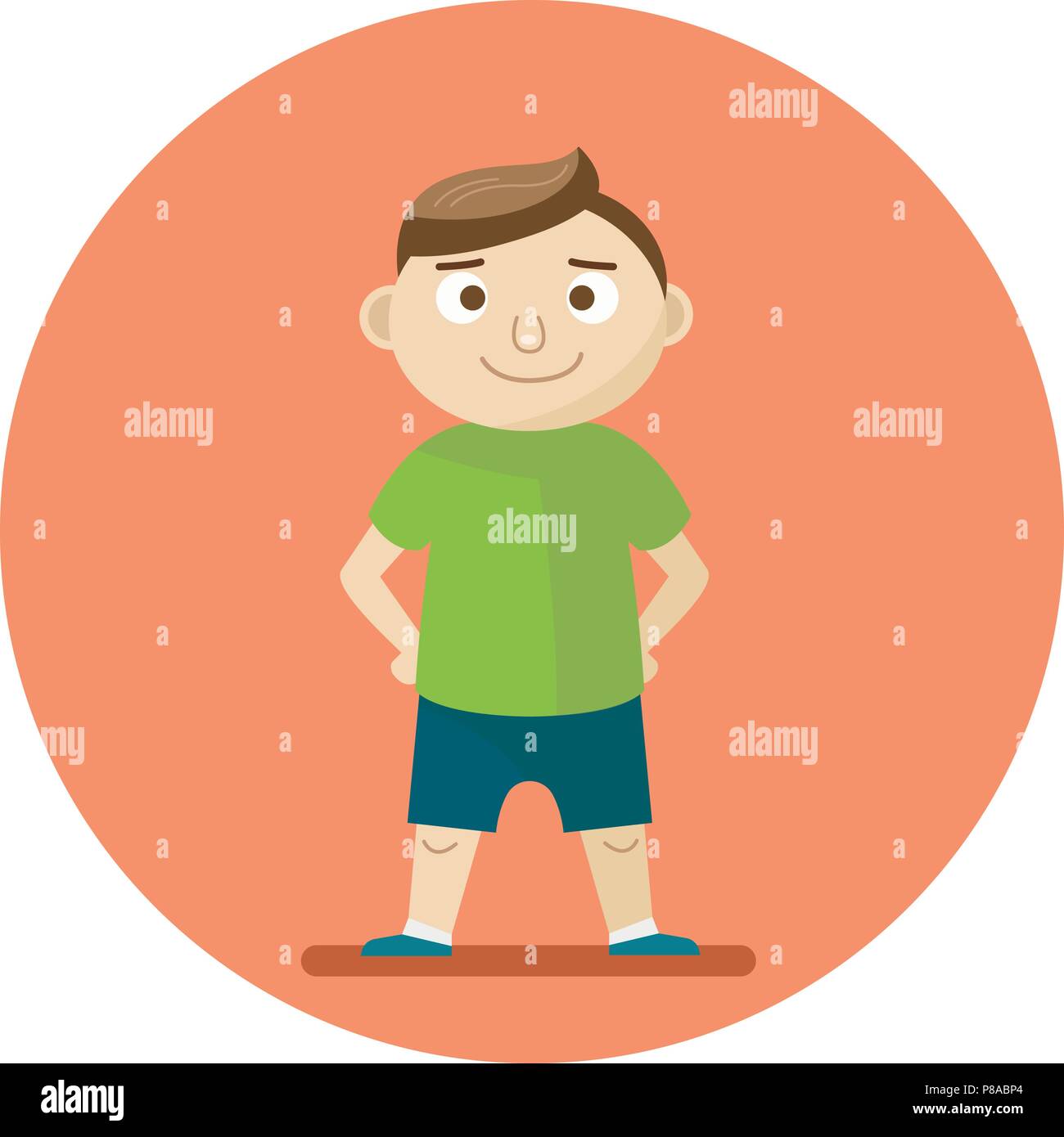 Cartoon son boy character Immagini Vettoriali Stock - Alamy