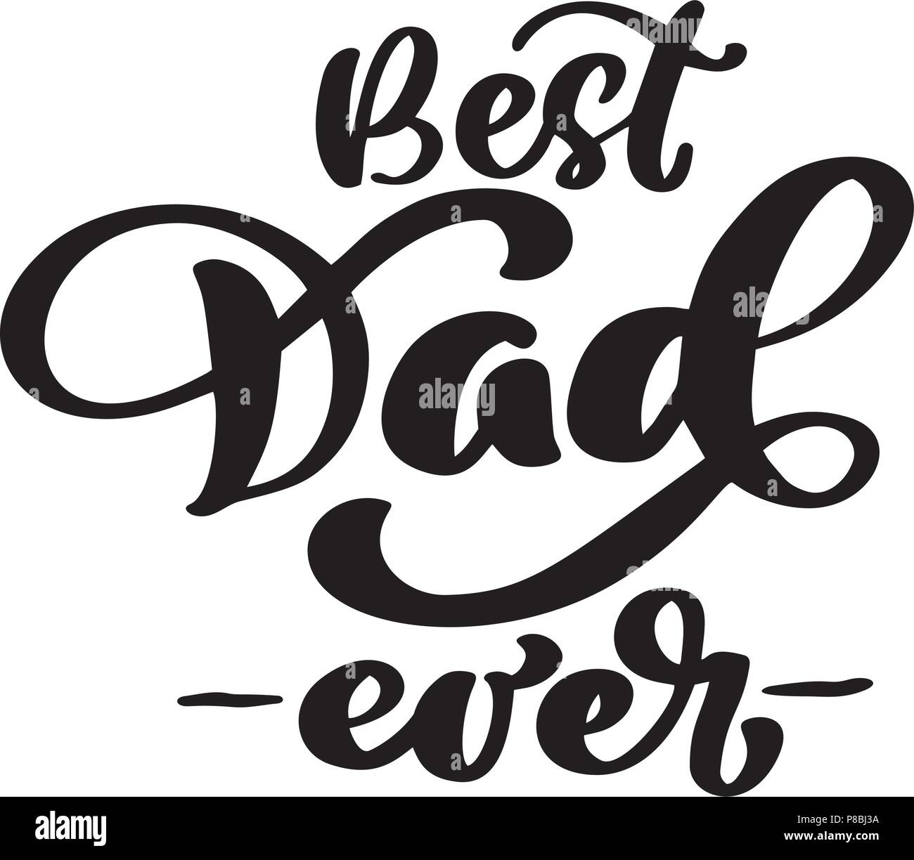 Papà lettering immagini e fotografie stock ad alta risoluzione - Alamy