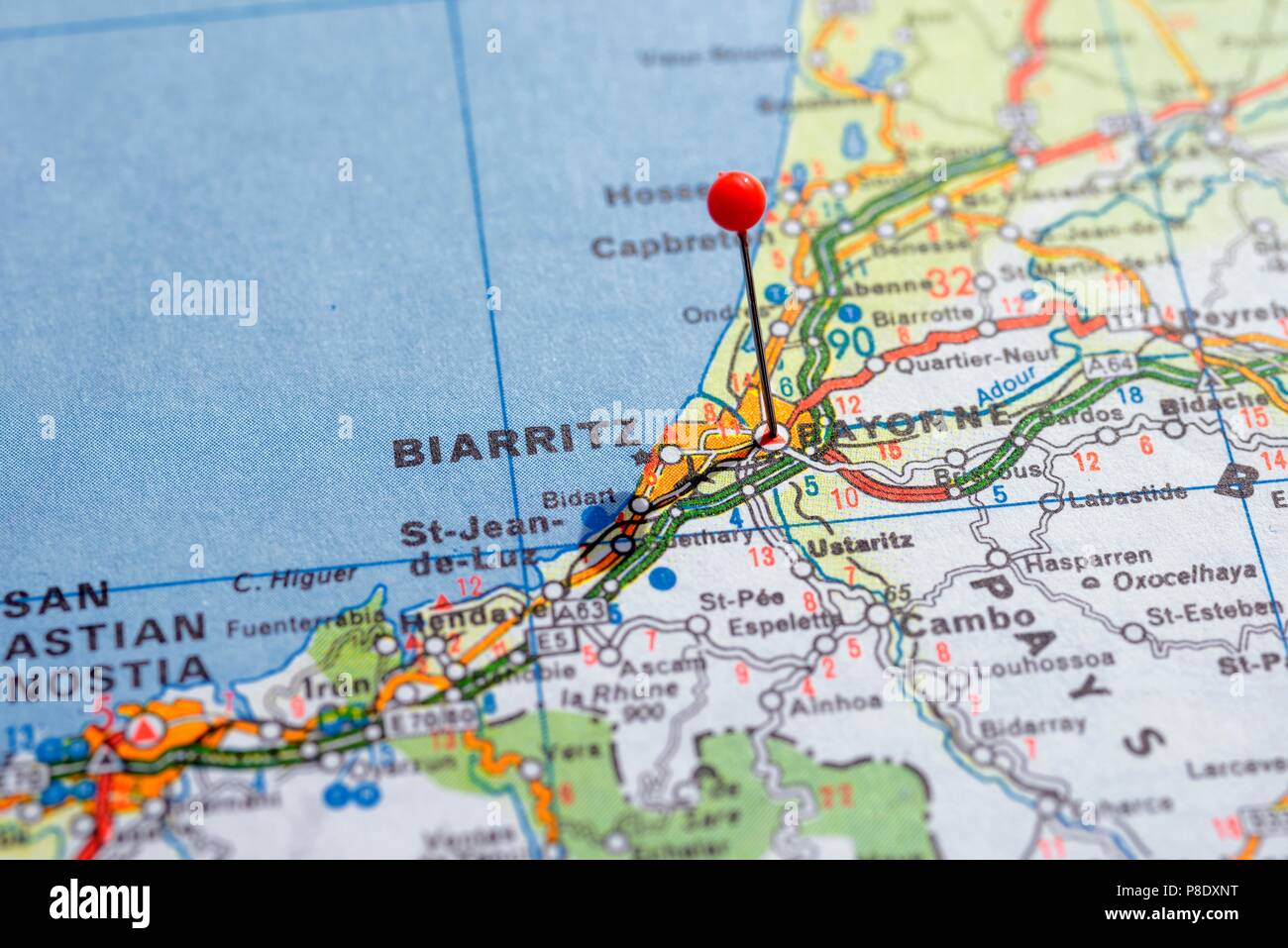 Mappa di biarritz immagini e fotografie stock ad alta risoluzione - Alamy