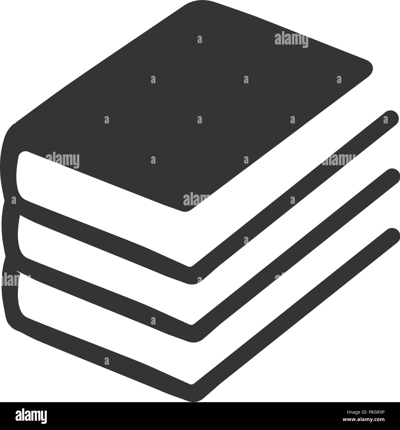 Icona della biblioteca Immagini Vettoriali Stock - Alamy