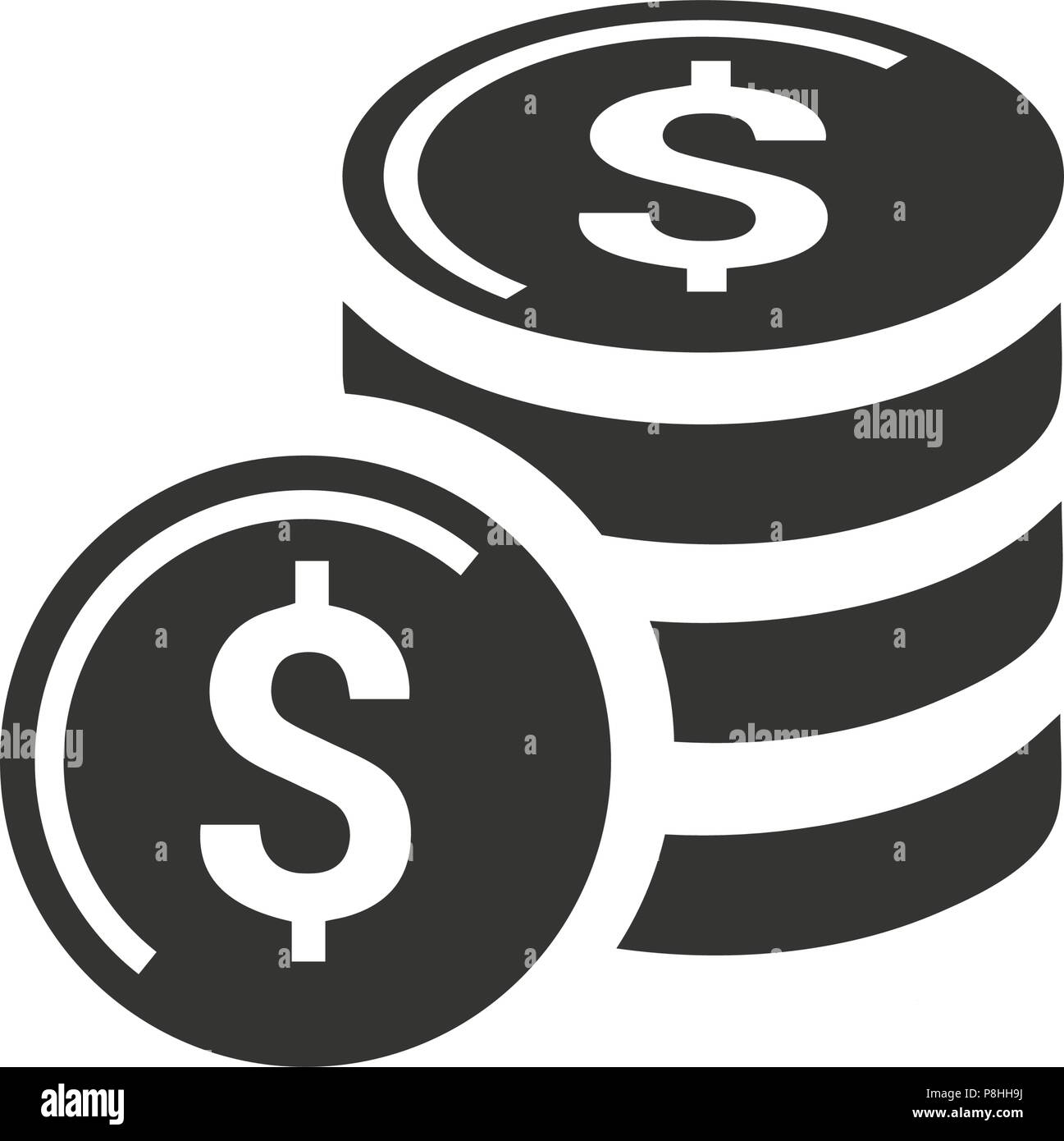 Cent monete Immagini Vettoriali Stock - Alamy