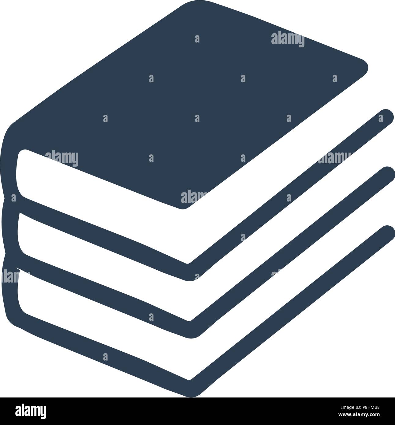 Icona della biblioteca Immagini Vettoriali Stock - Alamy