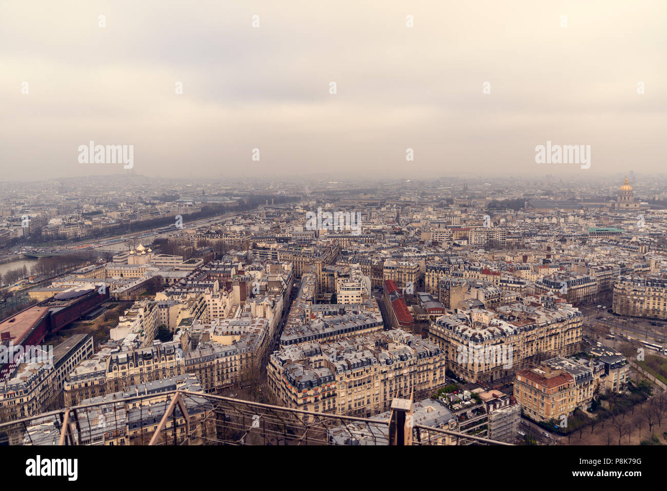 Parigi street view dalla torre eiffel immagini e fotografie stock ad ...