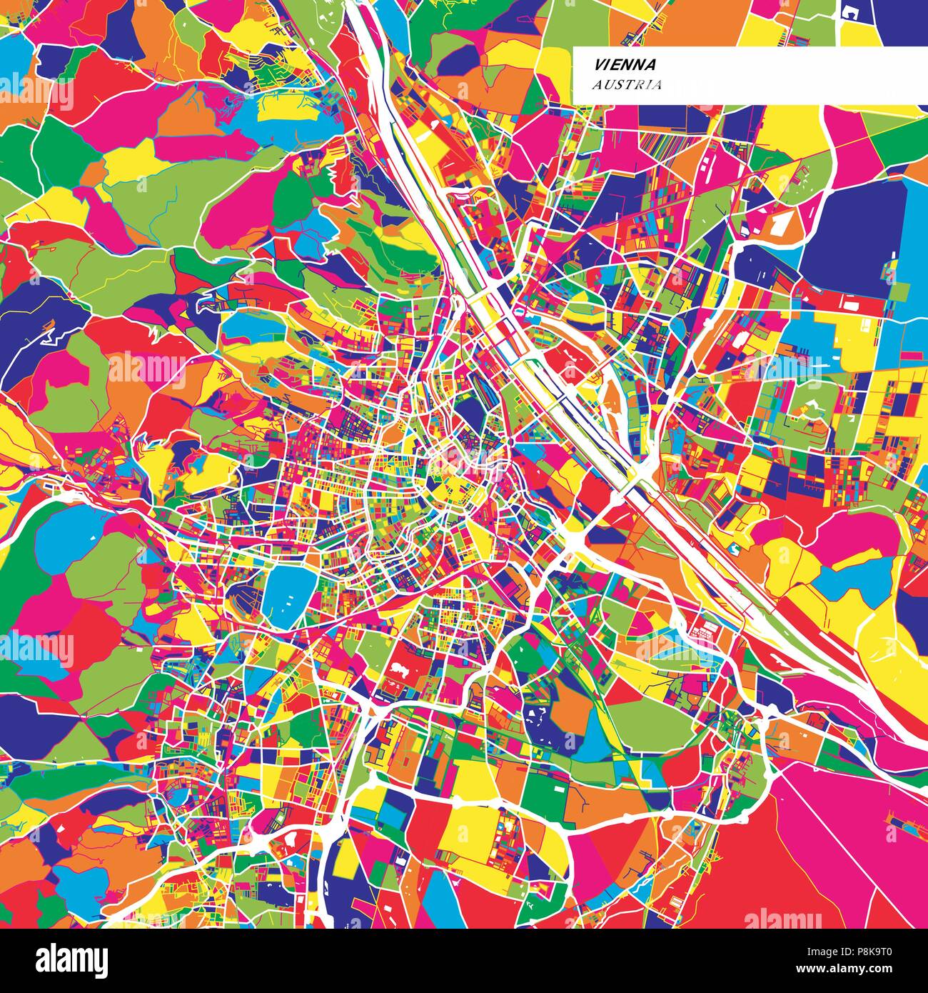 Mappa turistica di vienna immagini e fotografie stock ad alta ...