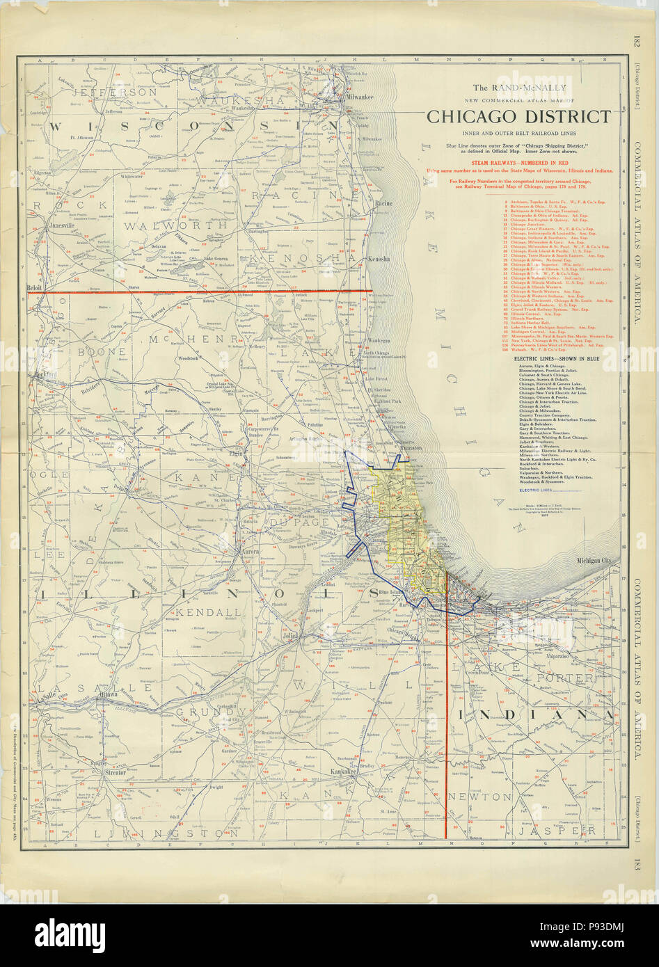Mappa di chicago del 1900 immagini e fotografie stock ad alta ...