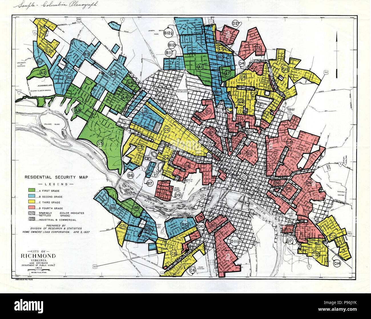 Roosevelt mappa redlining immagini e fotografie stock ad alta ...