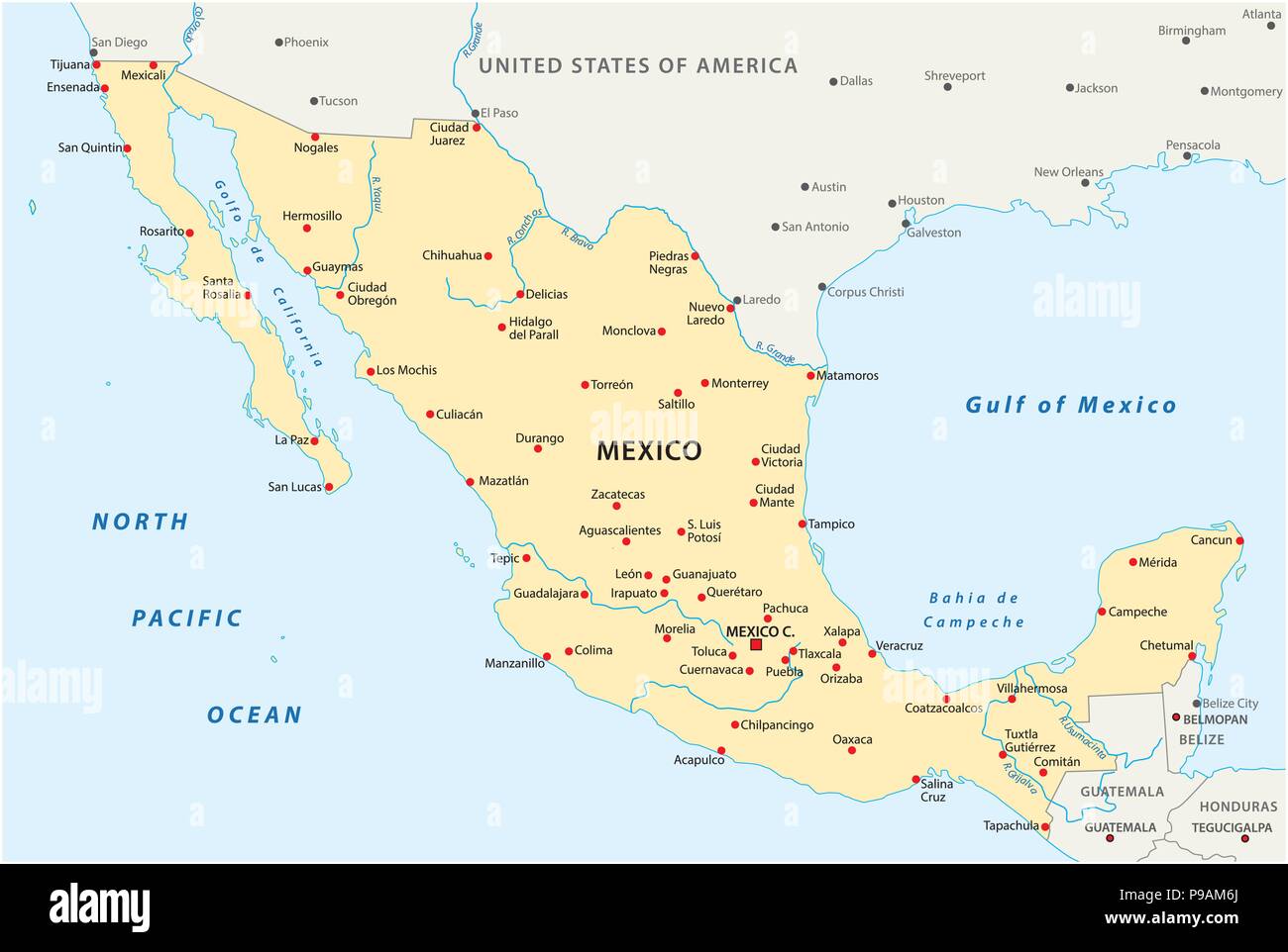 Mappa di acapulco messico immagini e fotografie stock ad alta ...