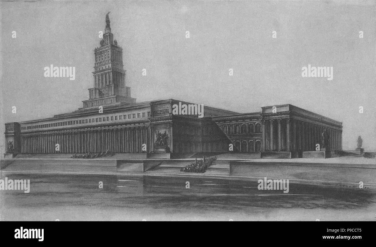 Palazzo dei soviet a mosca immagini e fotografie stock ad alta ...