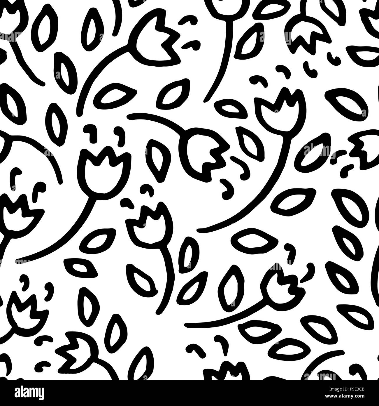 Arte moderna in bianco e nero di fiori immagini e fotografie stock ad ...