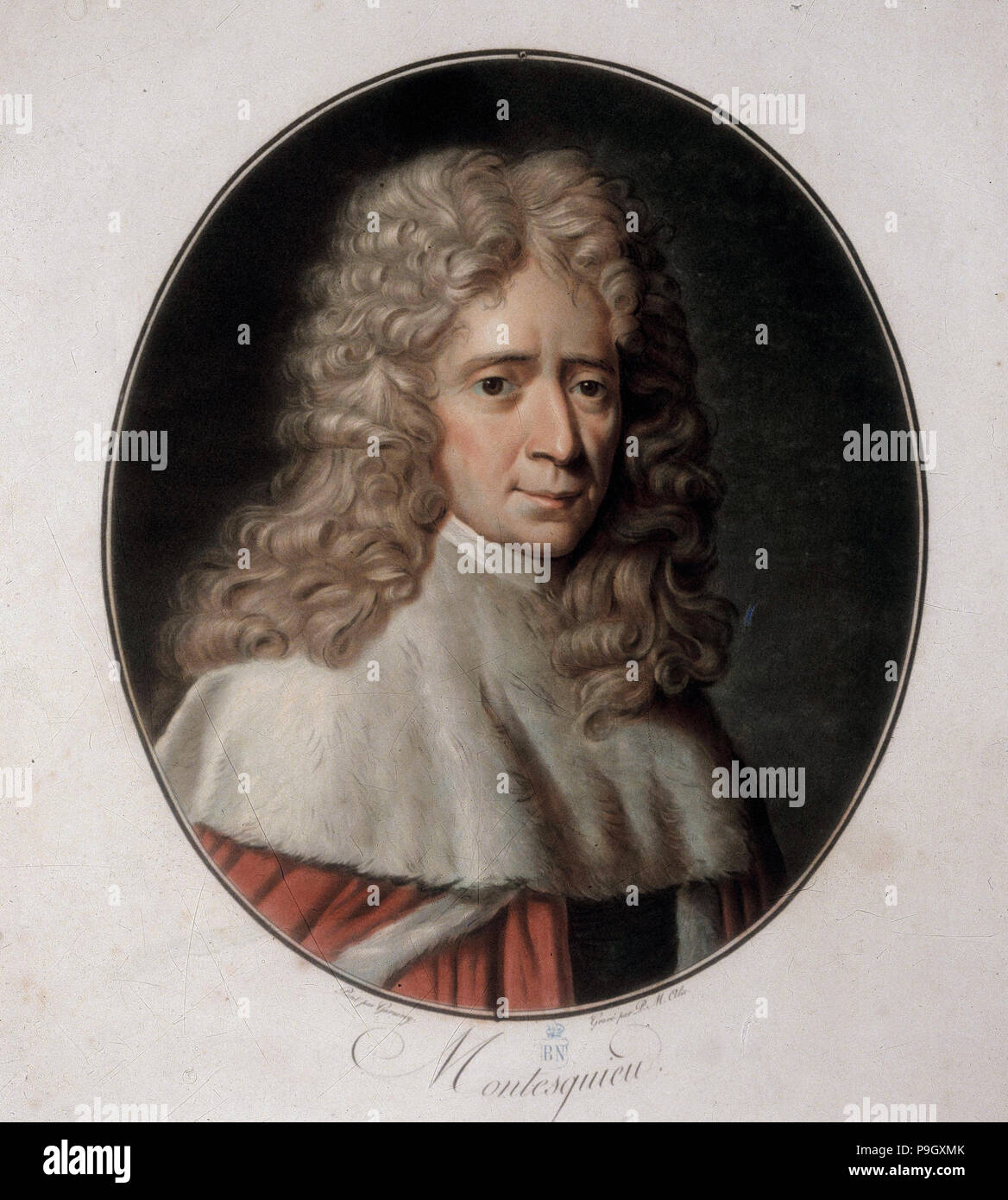 Charles Louis de Secondat barone di Montesquieu (1689-1755), filosofo ...