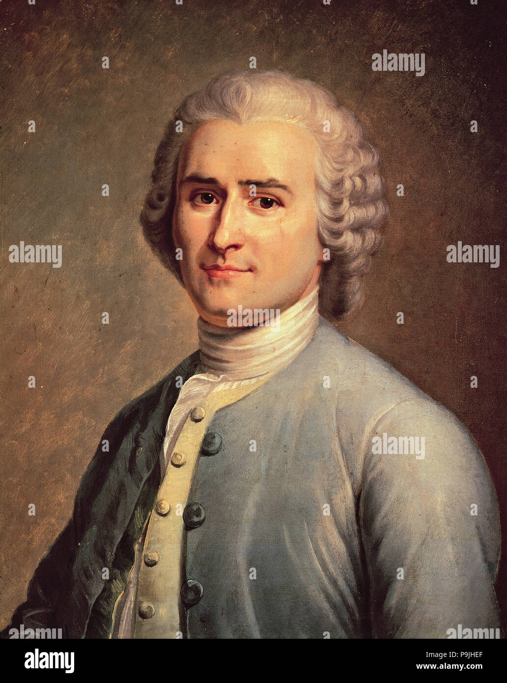 Jean Jacques Rousseau (1712-1778), scrittore svizzero e filosofo in lingua francese Foto stock ...