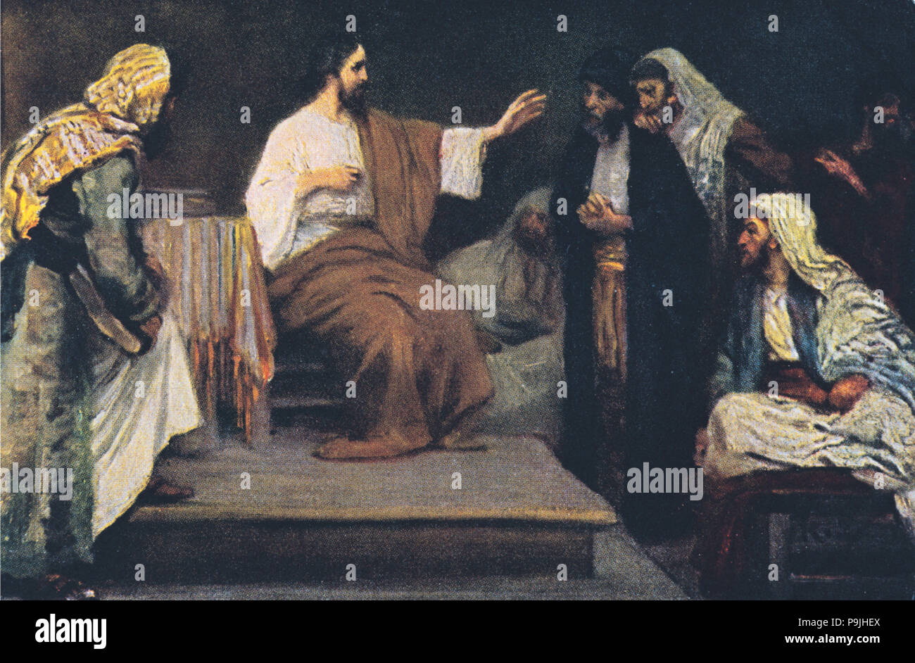 La predicazione di Gesù di Nazareth Foto stock - Alamy La predicazione di Gesù di Nazareth Foto stock - Alamy