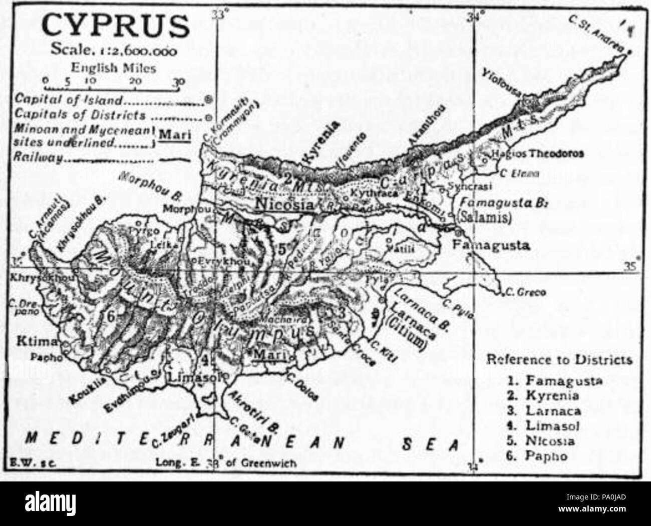 Mappa di cipro immagini e fotografie stock ad alta risoluzione - Alamy