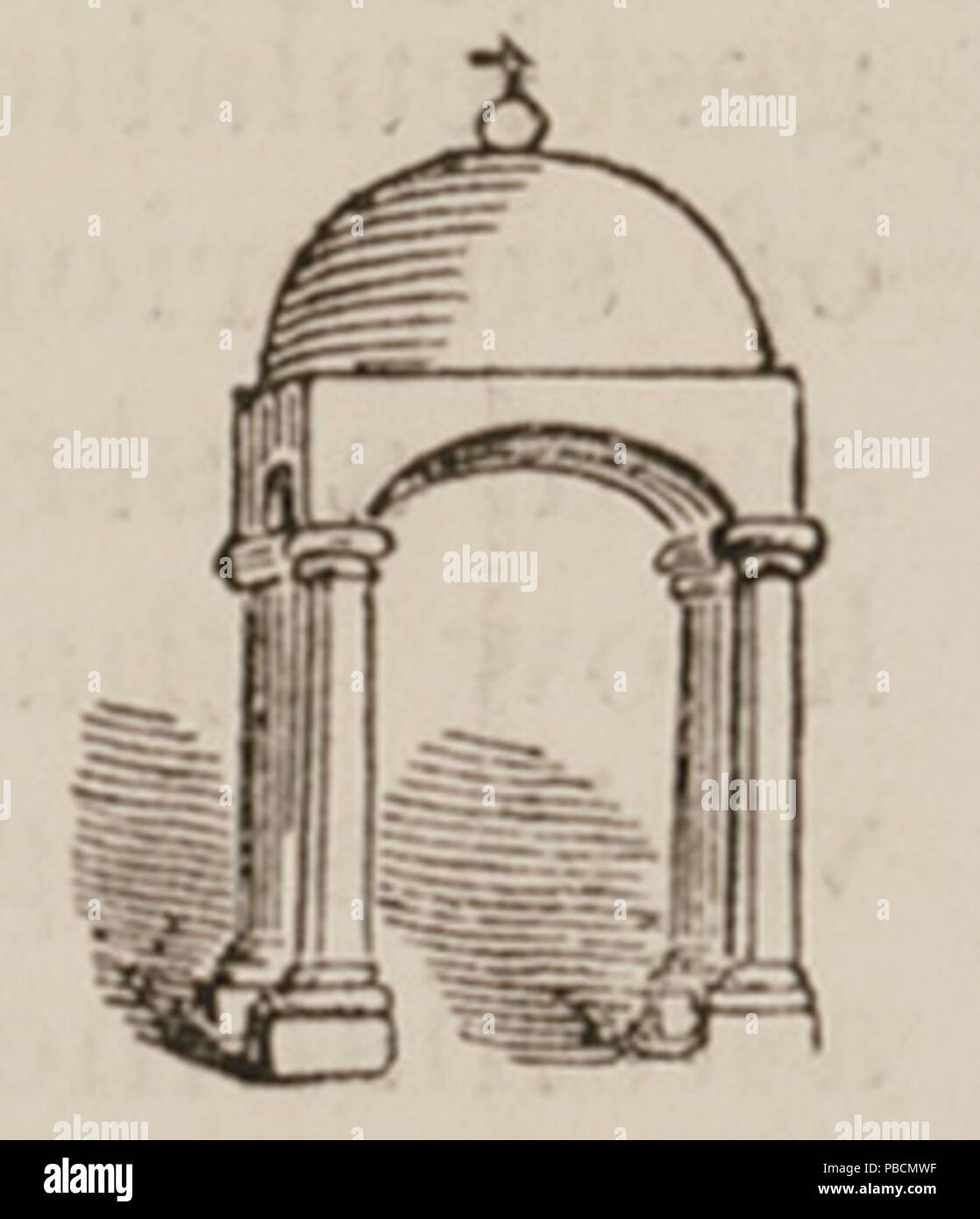 1212 portico in stile bizantino, costituito da quattro colonne in marmo ...