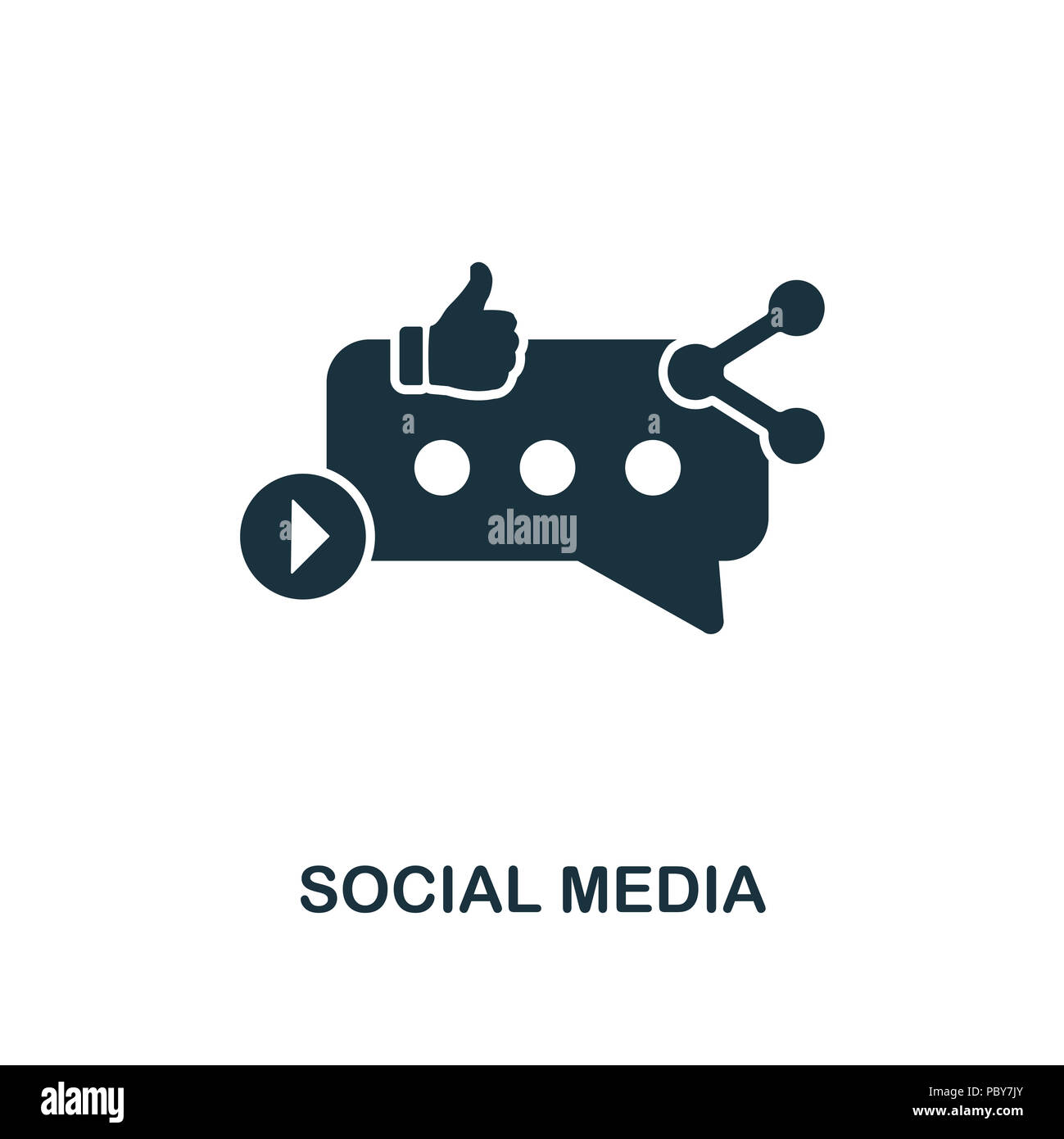 Social media icons in circle immagini e fotografie stock ad alta ...