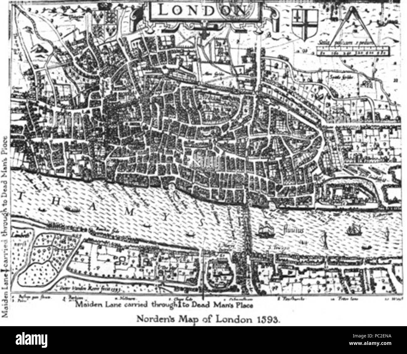Medieval london maps immagini e fotografie stock ad alta risoluzione ...