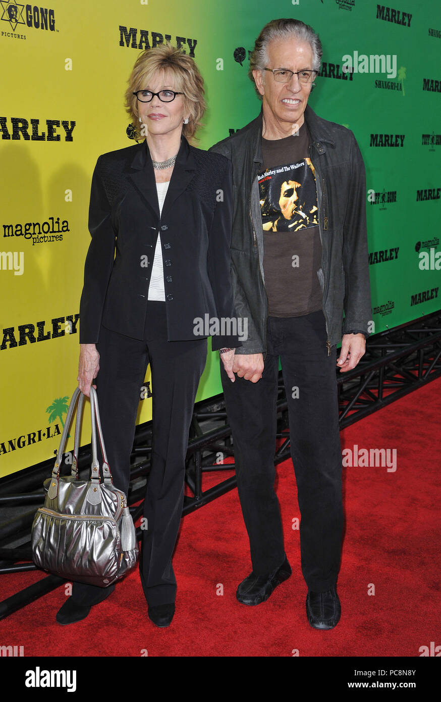 Jane Fonda, Richard Perry a Marley Premiere al Acrlight Theatre di Los ...